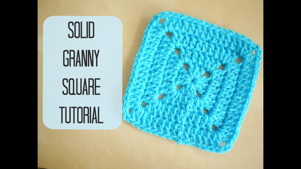 CROCHET: How to crochet a solid granny square for beginners | Bella Coco