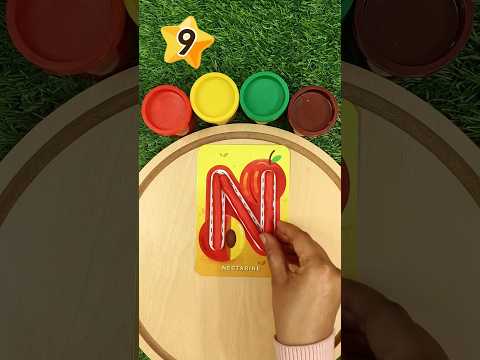 🔠Letter N with Play doh | Learn The Alphabet #bouncepatrol #abcd #toddlerlearning #shorts