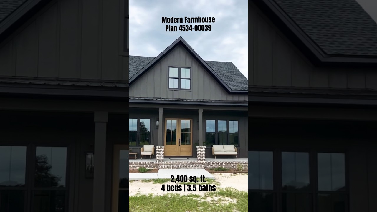 SO cozy! 🏡 #dreamhome #houseplans #tour #farmhouse #modernfarmhouse #housedesign #clientbuild #fyp