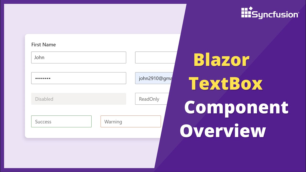 Blazor TextBox Features Explored: A Complete Overview