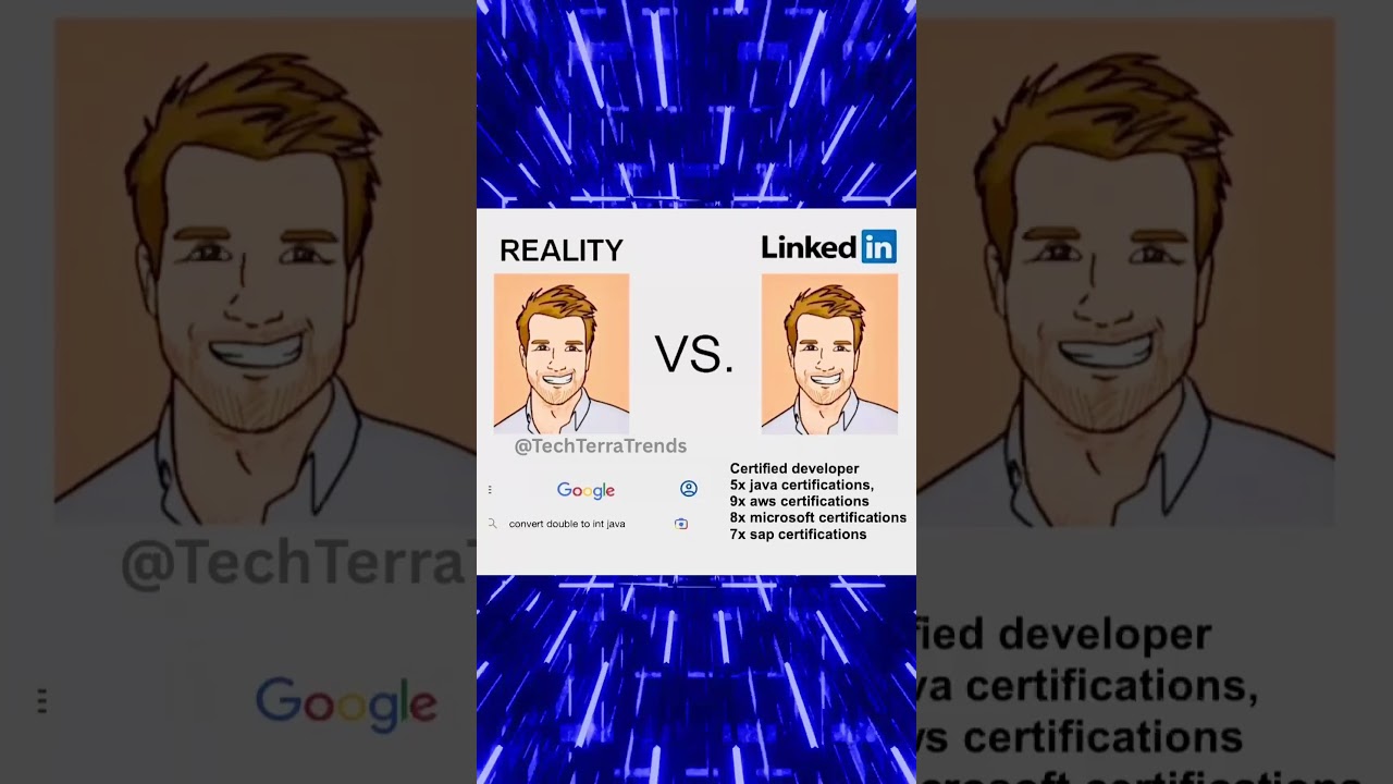 LinkedIn vs Reality #memes #funny #viral #shorts #tech #ai #socialmedia #movie #asmr #trollface #fyp