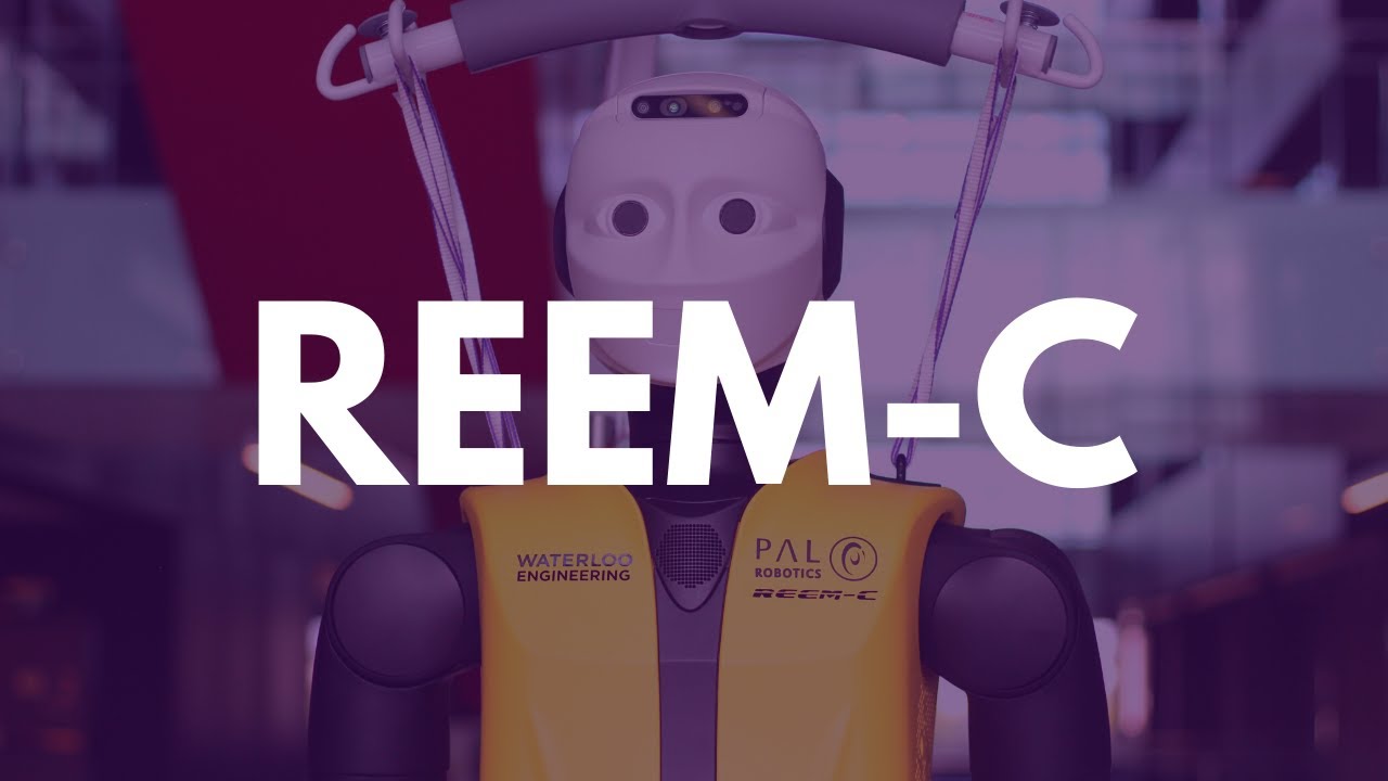 Arrival of the Reem-C robot in Waterloo