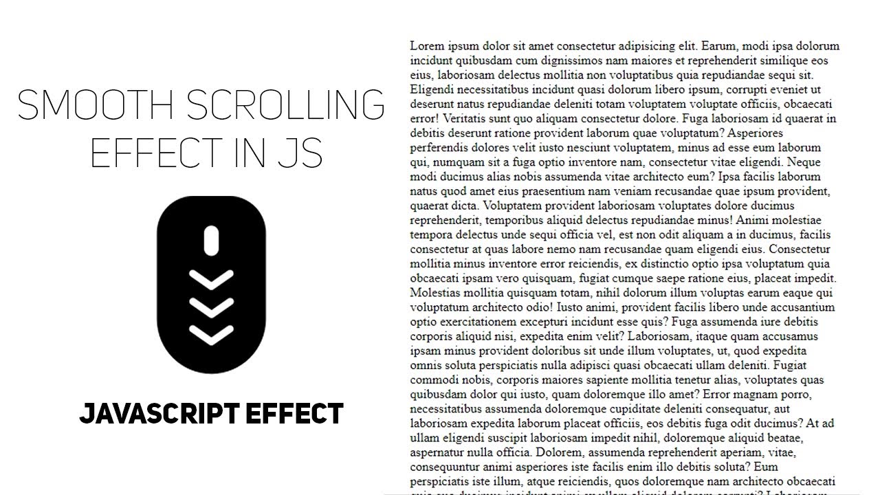 Smooth Scrolling in JS | JavaScript Tutorials | Codes Tutorials