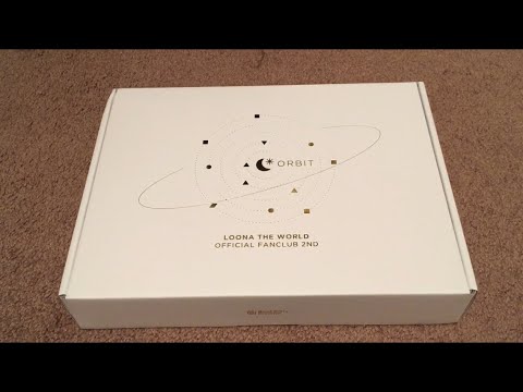 LOOฮ ฮ Orbit 2.0 Official Fanclub Membership Kit 2nd Generation Fan Club Goods LOONA Unboxing