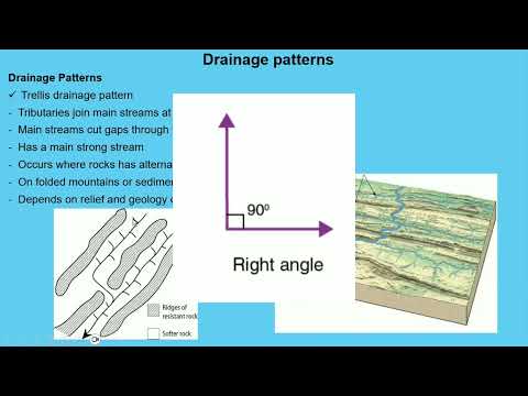 Geography Geomorphology: Drainage patterns| Dendritic pattern| Trellis pattern| Radial