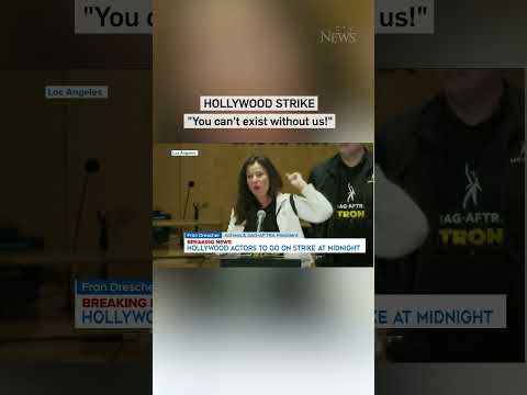 SAG president announces #hollywood actors are going on strike #shorts #breakingnews