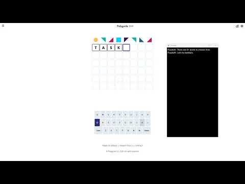 AI Solve Daily Polygonle Puzzle #1061 (Hard Mode): 6/26/2025 (ASMR)