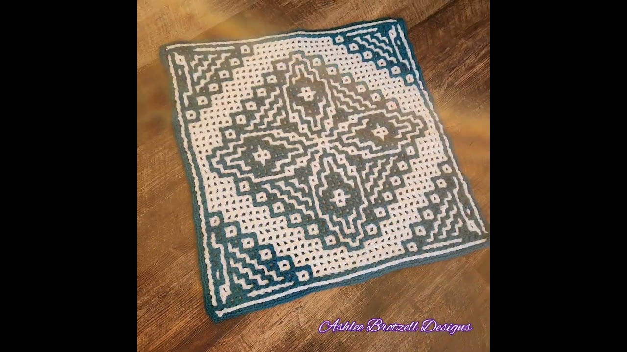 Evelyn's Motif 40 - Large Interlocking Crochet Square  #crochet