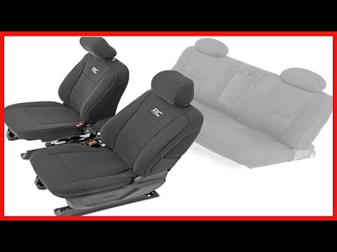 Rough Country Front Neoprene Seat Covers for 2014-2018 Chevy/GMC 1500-91024 , Black
