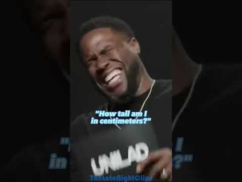 "How tall am I in centimeters?" #kevinhart #dwaynejohnson #therock #roast #height #foryou