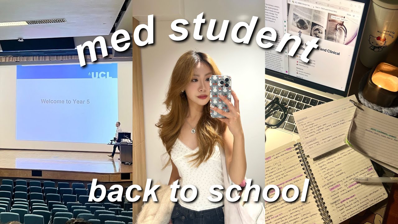 Back to Med School 👩🏻‍💻 5AM Reset, Productive Study Vlog + Healthy Habits for a Fresh Start