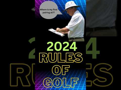 2024 RULES OF GOLF: TEE TIMES. #rulesofgolf
