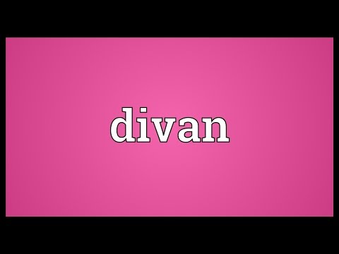 Divan Meaning