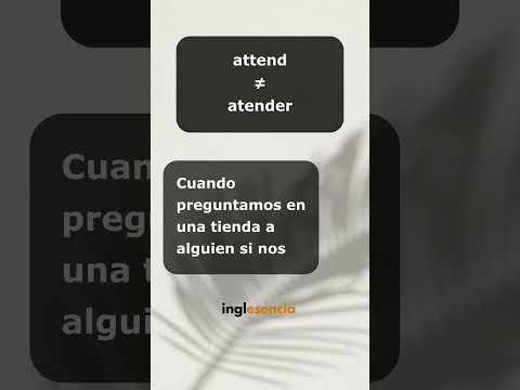 Attend: ¿Qué significa? #shorts