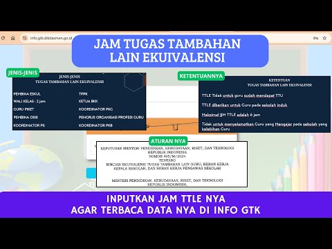 PENJELASAN JAM TUGAS TAMBAHAN LAIN EKUIVALENSI | JENIS NYA DAN KETENTUAN NYA