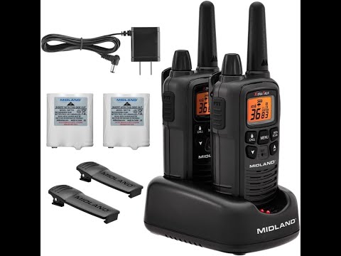 Midland LXT600 Two-Way Radios: 30-Mile Range, 121 Codes