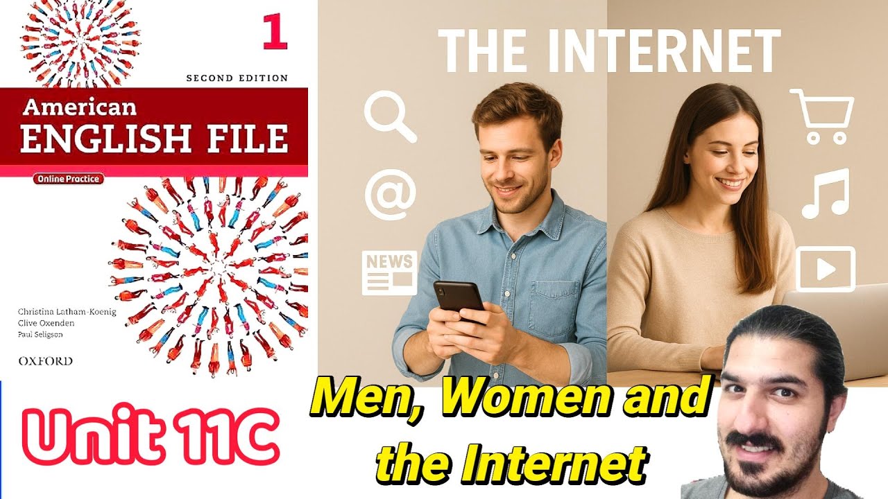 Unit 11C–Men, Women, and the Internet | Articles, Internet words, Word Stress–AEF Book 2nd Ed book 1