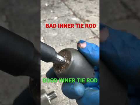 Difference between a good inner tie rod and a bad one #shorts #carrepair #cartips