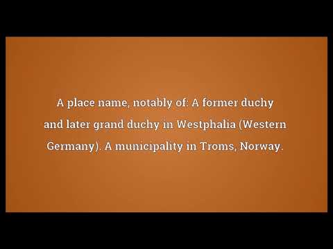 Berg Meaning