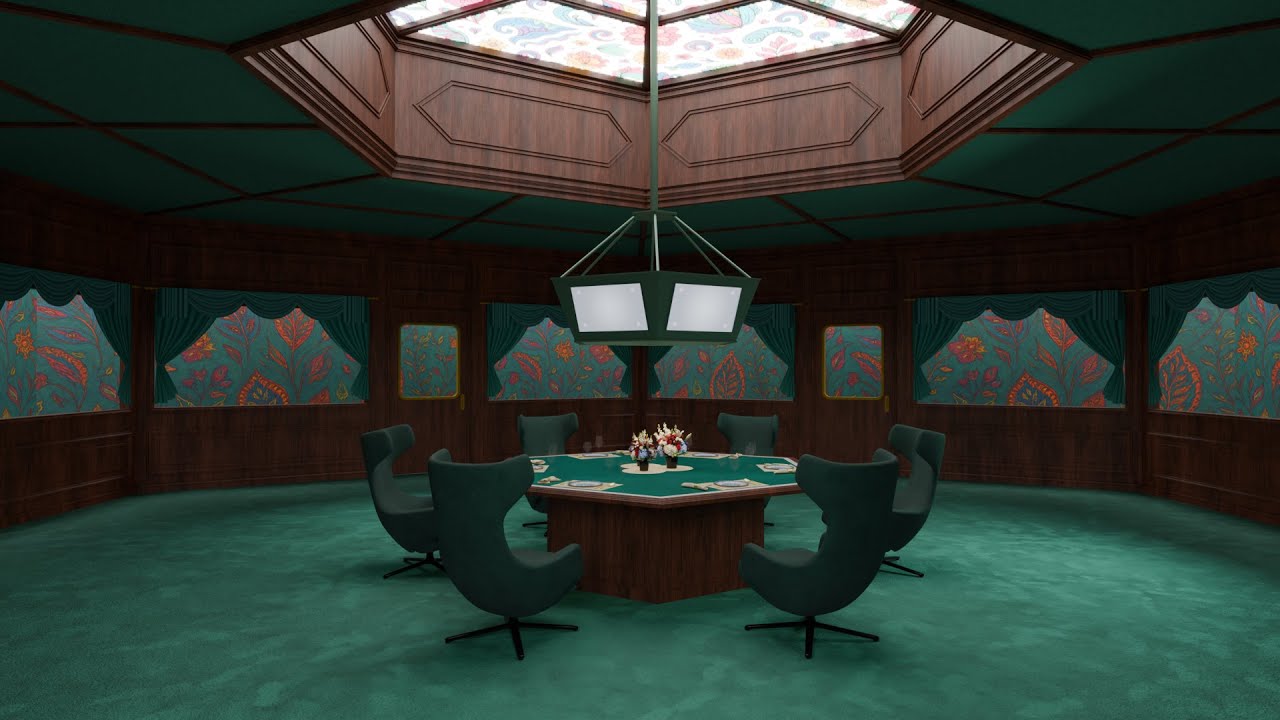 Squid Game VIP Dining Room | 3D Model #squidgame3 #squidgame #blender3d #3dart
