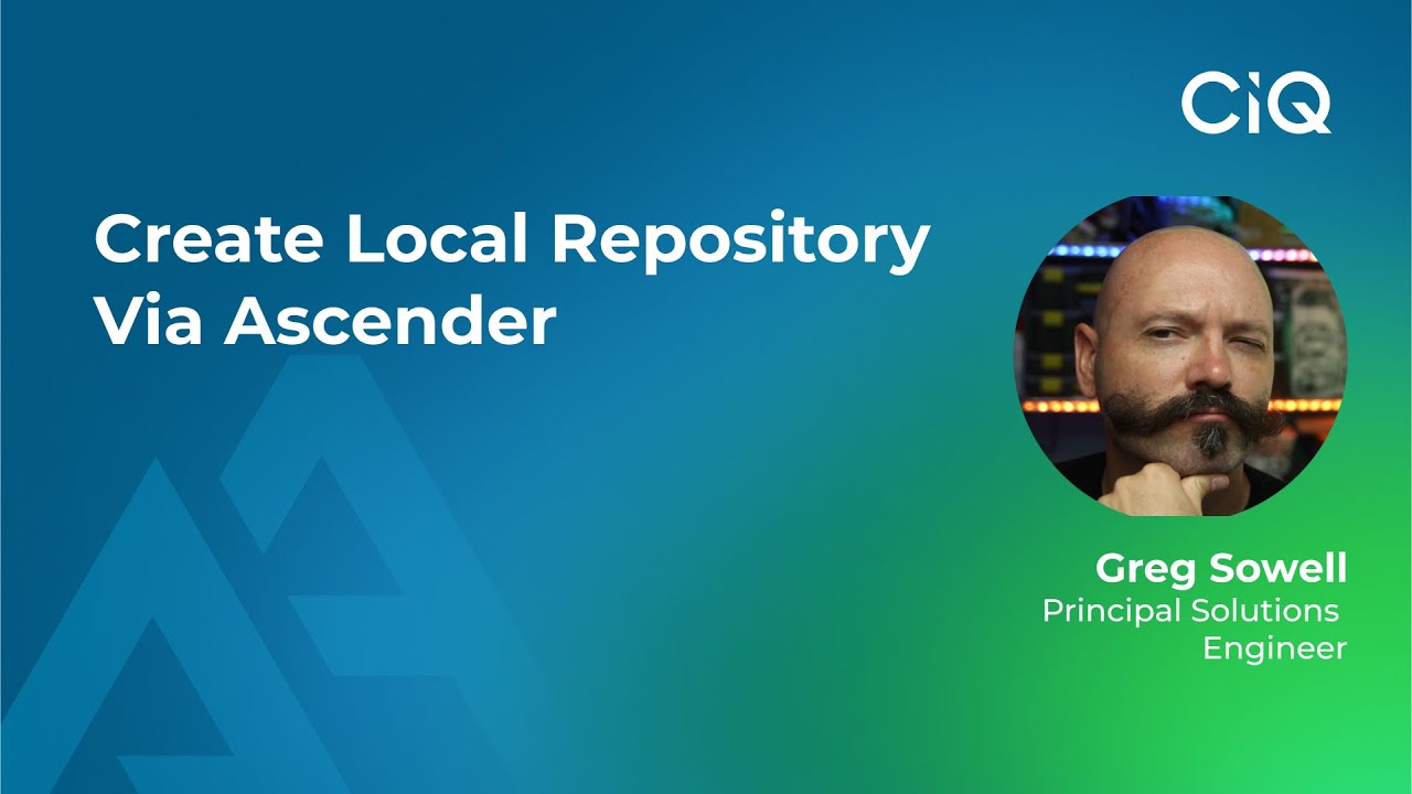Create Local Repository Via Ascender