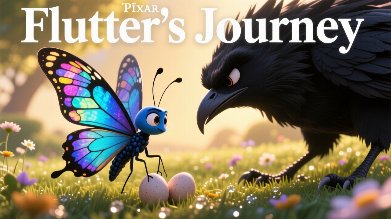 Flutter's Journey ##Animation #Nature #Butterfly #Motherhood #MagicLightai #MagicLight #MagicLight
