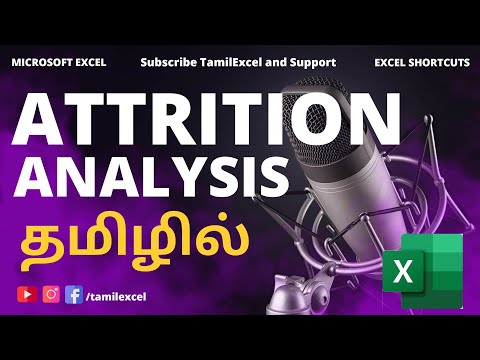 How to Calculate Attrition Rate Formula In Excel Tamil #AttritionFormula #MsExcel