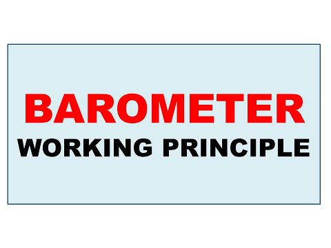 Lec 07 Barometer Working Principle in Urdu/Hindi|Pressure Measurement