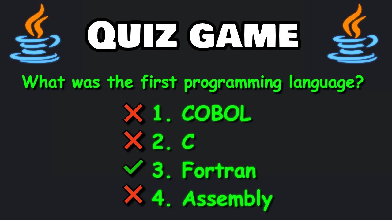 Code this quiz game with java! 💯