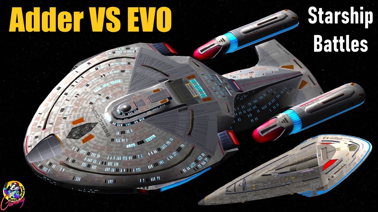 Starfleet's Adder Class VS Galaxy EVO - Both Ways - Star Trek Starship Battles