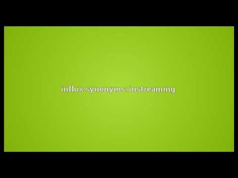 Influx Meaning
