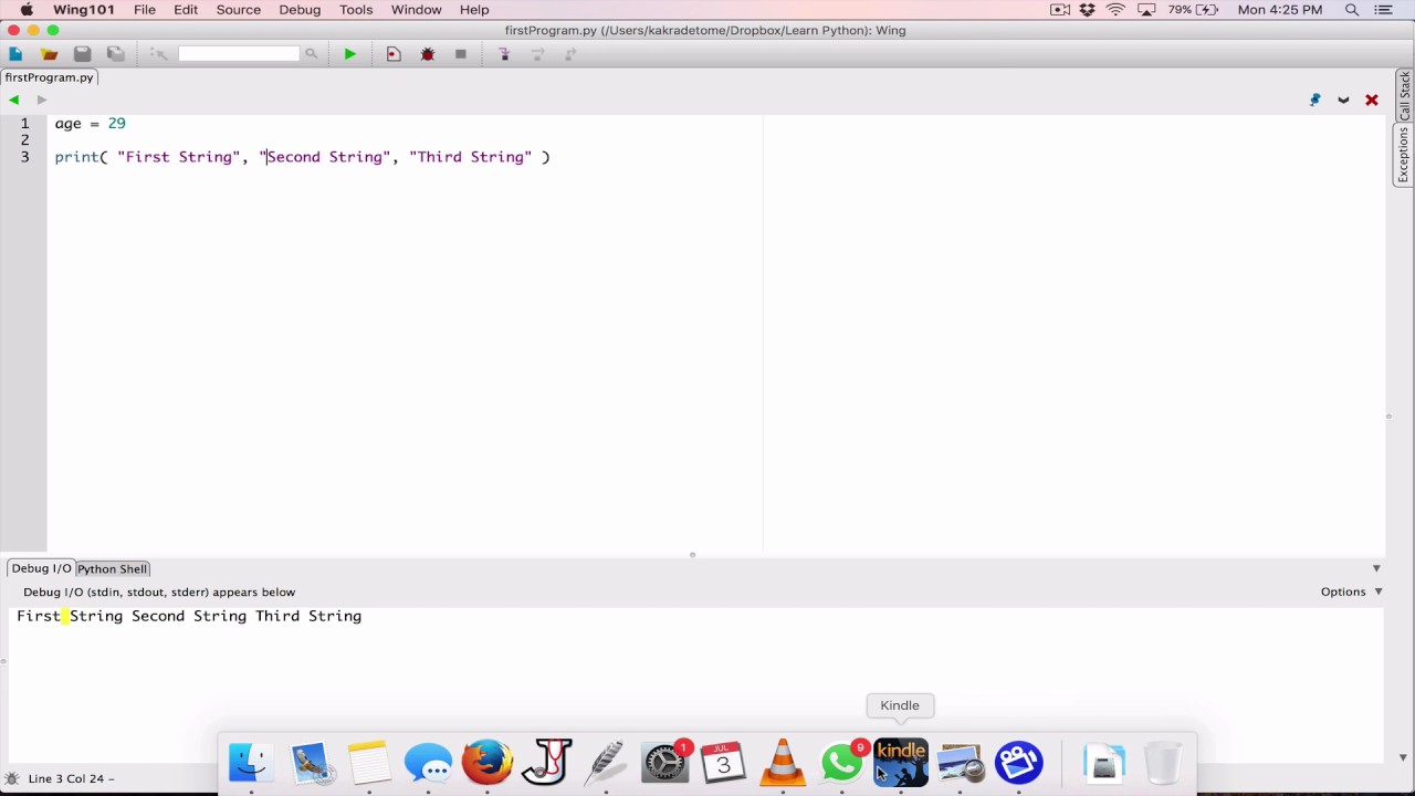 8. Displaying multiple arguments with the print function - Learn Python