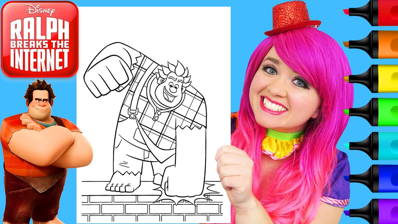 Coloring Wreck-It Ralph | Markers