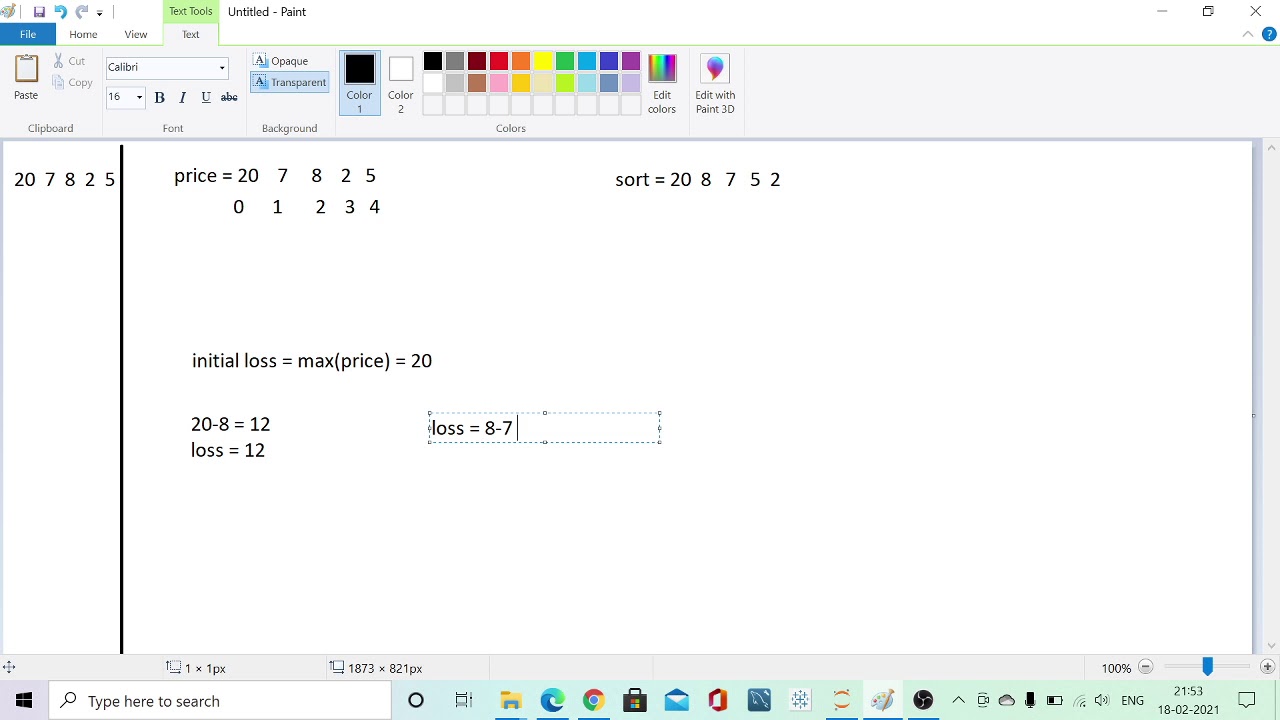 HackerRank | Problem Solving | Minimum Loss | Solution with logic explanation