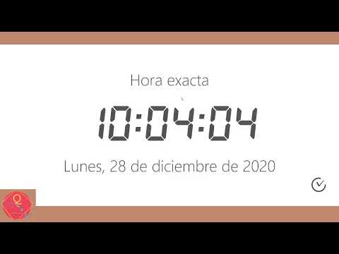 Hora Actual Correcta - Con Segundos | Qhentharens