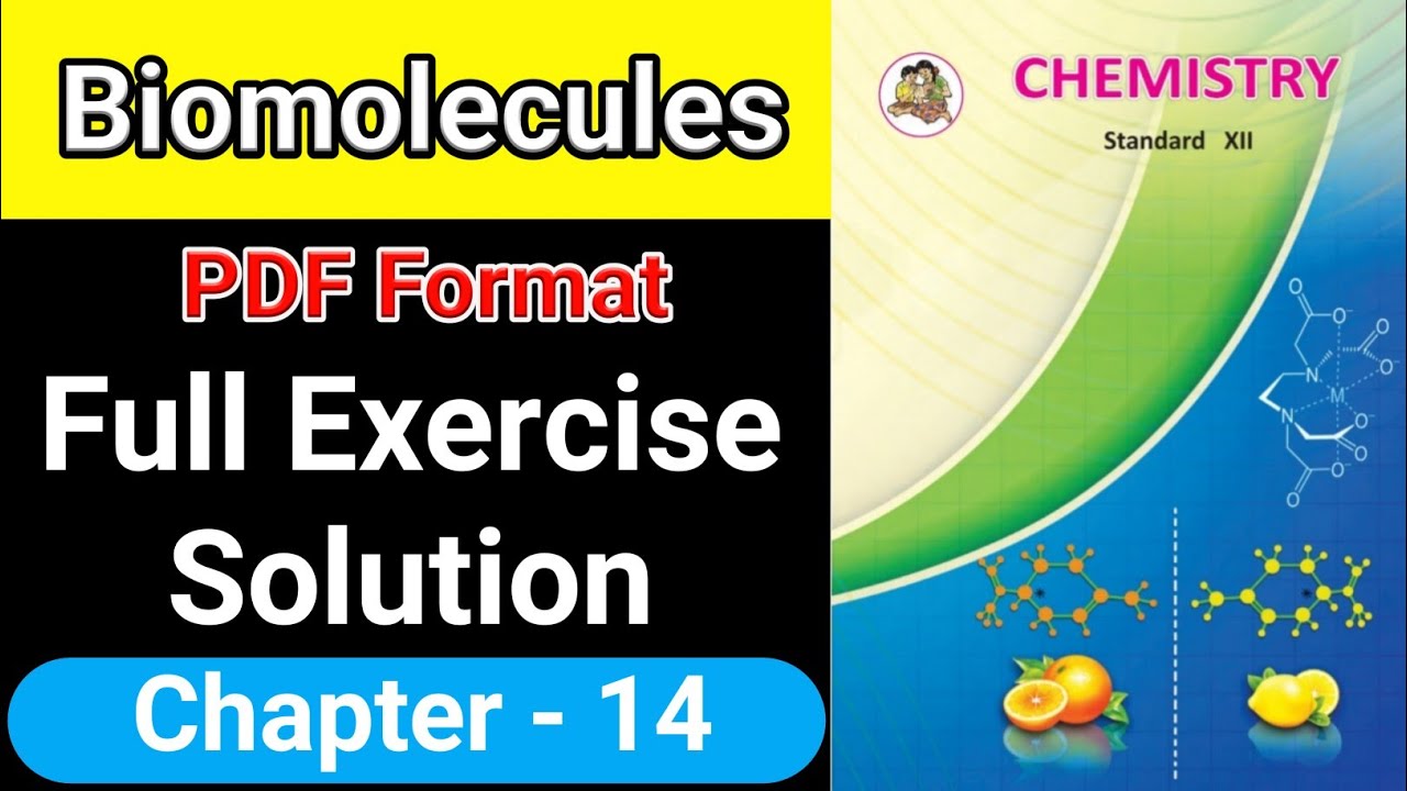 Biomolecules Exercise Solution Class 12th Chemistry Exercise Solution Maharashtra Board #BW