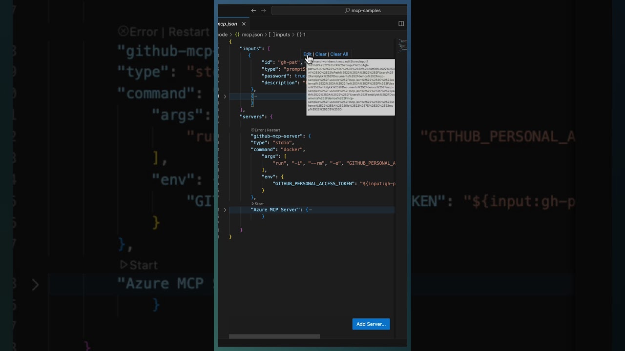How to Clear and Refresh Tokens in MCP Server  #githubcopilot
