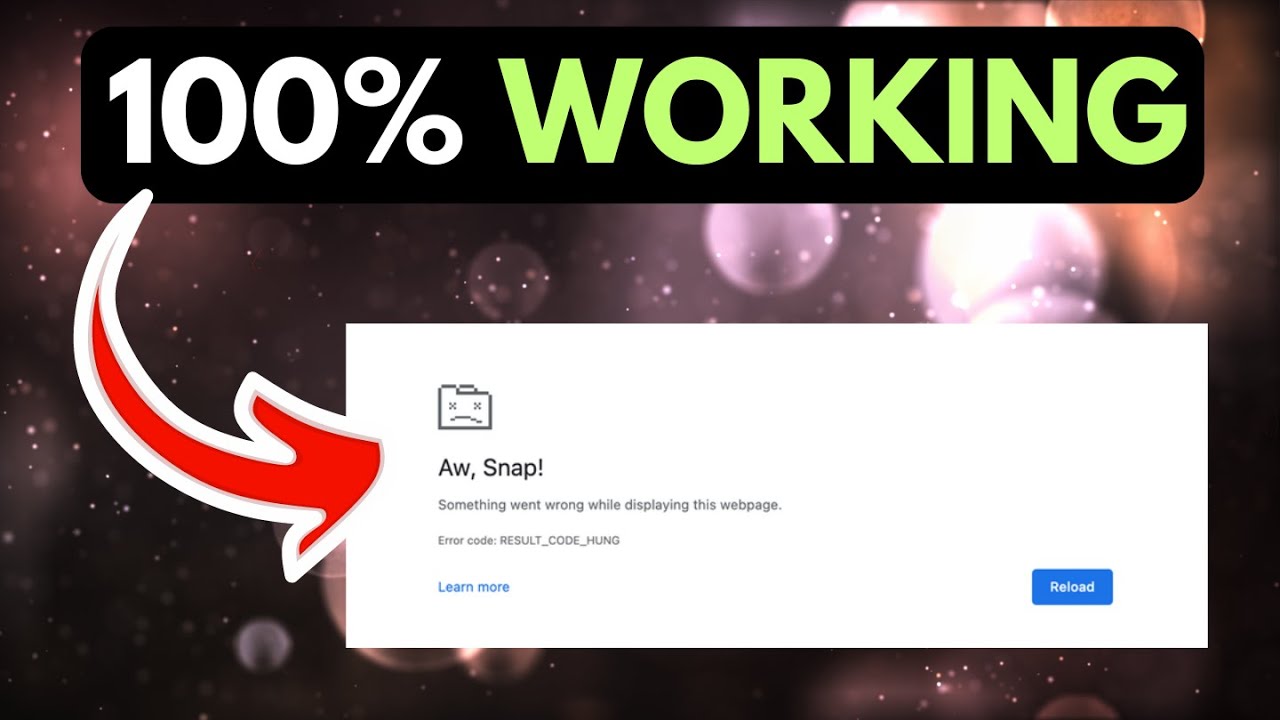 RESULT CODE HUNG Error in Chrome Edge browser on Windows 11