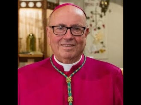 Archbishop Malcolm McMahon speaking at the "Living Laudato Si'" Retreat