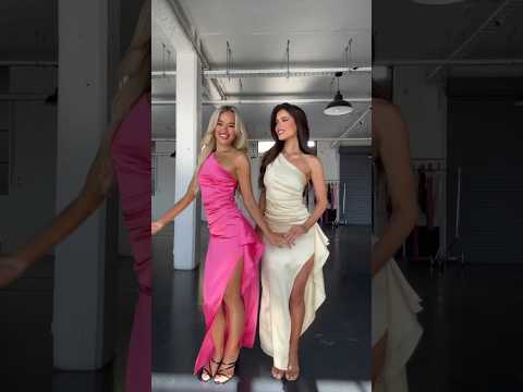 Matching Homecoming Dresses ππ #homecoming #homecomingdresses #maxidress #fashion #model