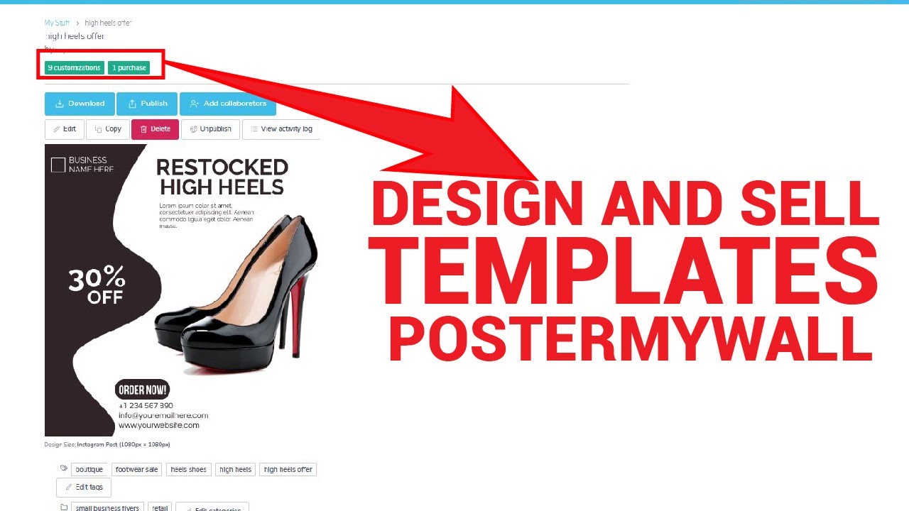 DESIGN AND SELL GRAPHICS TEMPLATES | POSTERMYWALL