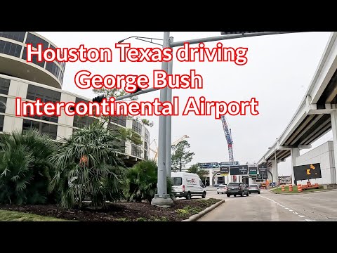 Houston Texas driving. George Bush Intercontinental Airport (IAH)