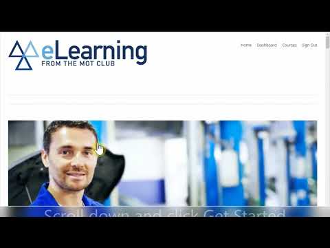 The MOT Club - MOT Tester Annual Training eLearning User Guide