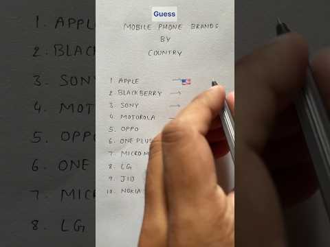 Mobile brands by their country origin. | #ytshorts #mobile