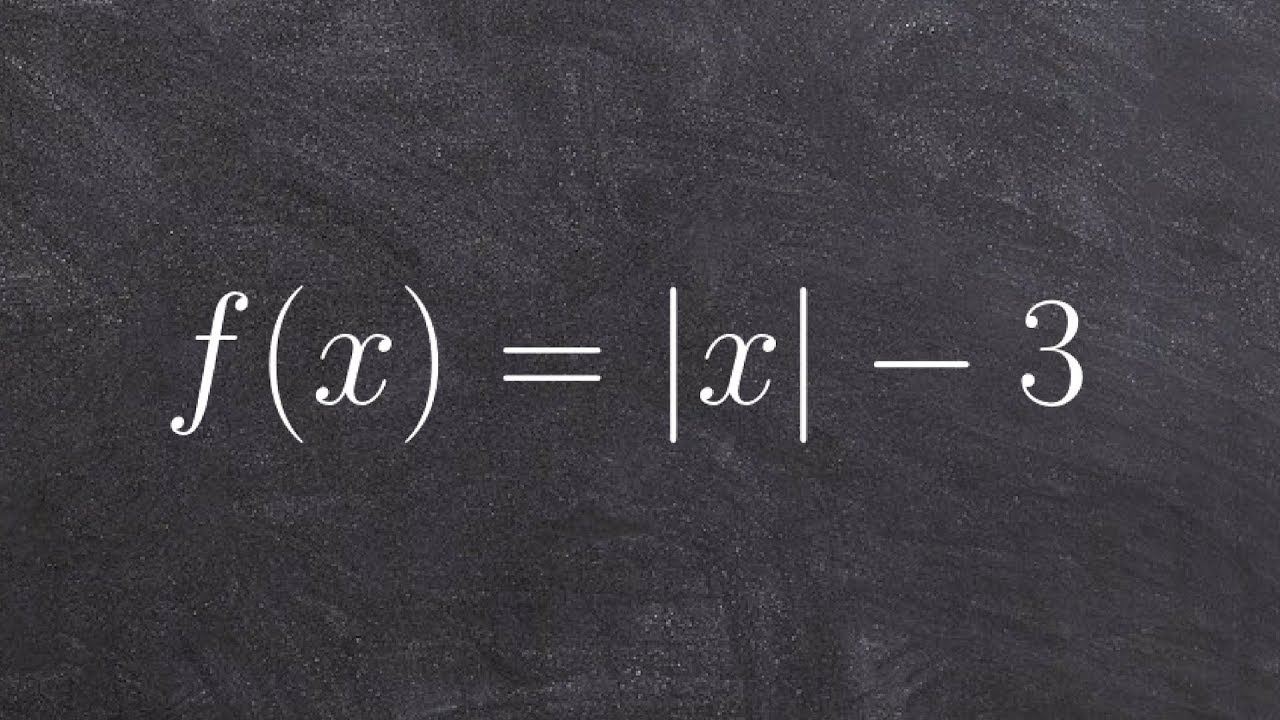 Learn how to graph an absolute value function with a vertical shift