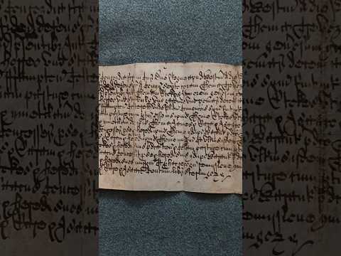 A very old Latin document! Please follow the link in the "Description" to see the full video