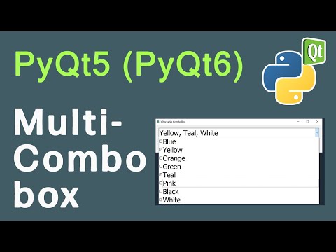 Create A Multi-ComboBox In PyQt5 (PyQt6)