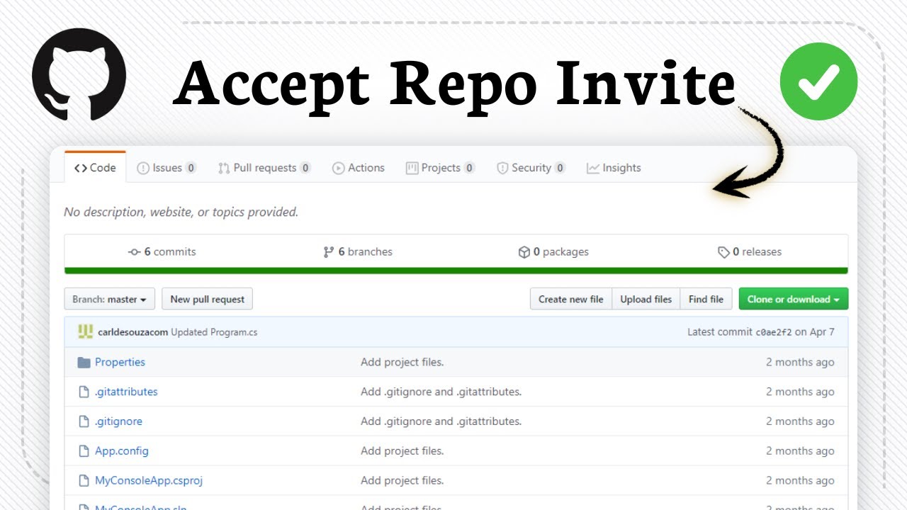 How to accept an invite on GitHub (Join Repository Access)