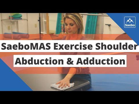 SaeboMAS Exercise - Sitting Shoulder Horizontal Abduction and Adduction with Towel