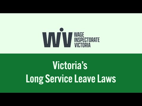 Victoria's long service leave laws